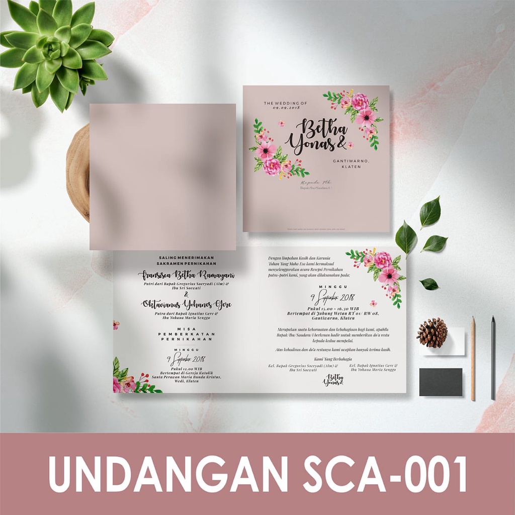 Jual SCA 001 Blanko Undangan | Undangan Murah | Blangko Undangan ...