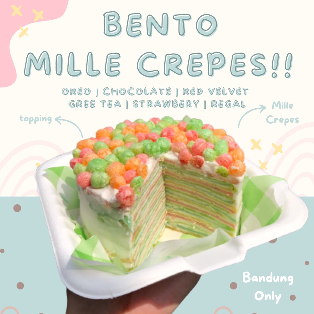 Jual Bento Mille Crepes | Korean Bento Mille Cake | Mille Crepes | MINI ...