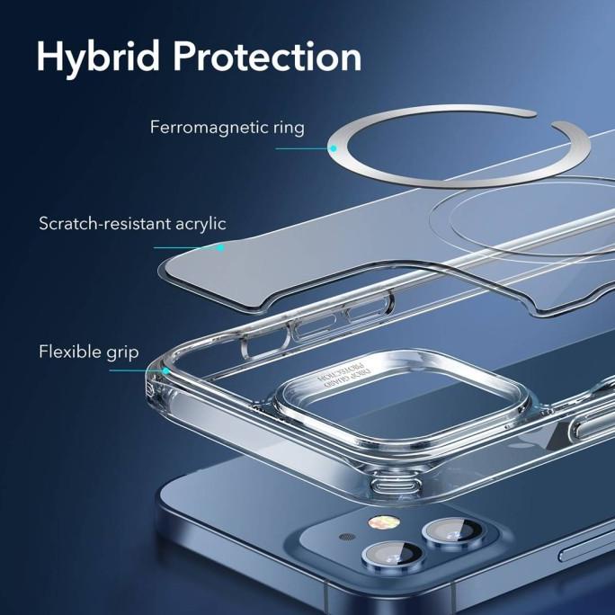 Jual Magsafe Case Magnet Iphone 7 - Ip 13 Promax Clear Hybrid Bumper ...