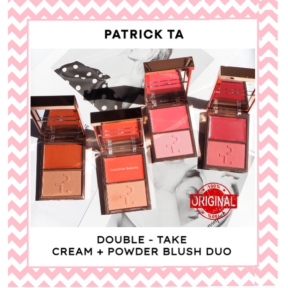 Jual PATRICK TA Double take cream powder blush duo | Shopee Indonesia