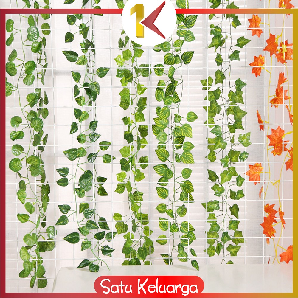 Jual SK-C743 Daun Rambat Plastik Daun Maple Hias Tanaman Artificial ...