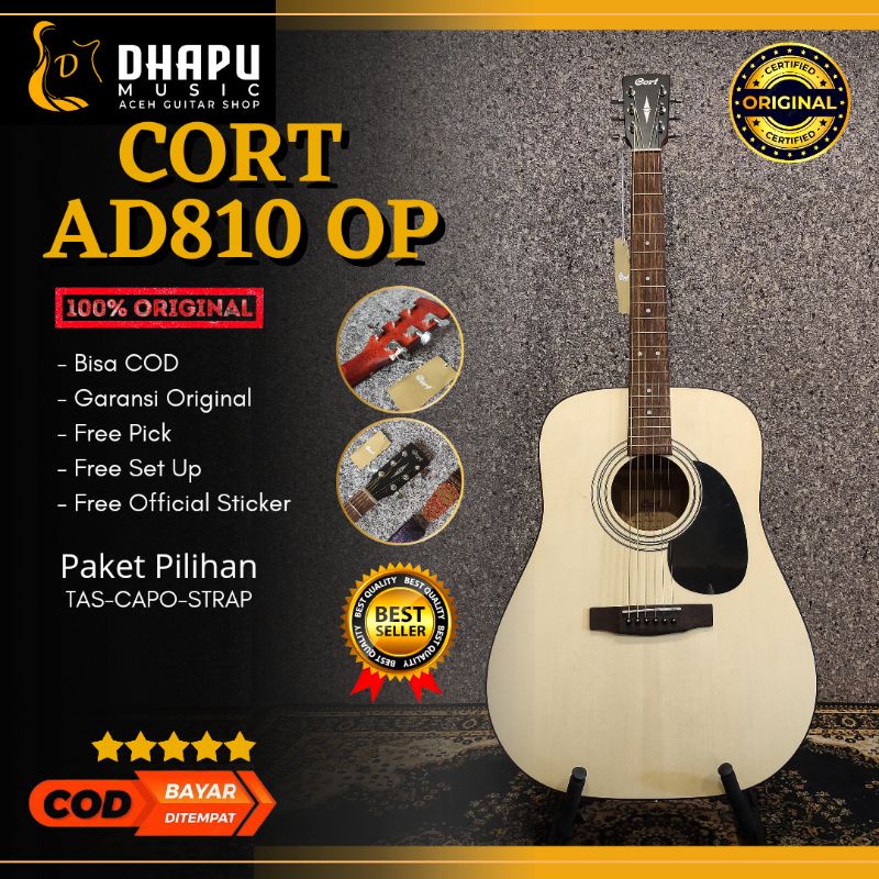 Jual Gitar Akustik Cort AD810 OP Original 100% Original | Shopee Indonesia