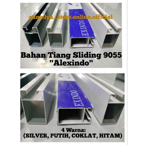 Jual Bahan Tiang Sliding Aluminium 9055 "ALEXINDO" | Shopee Indonesia