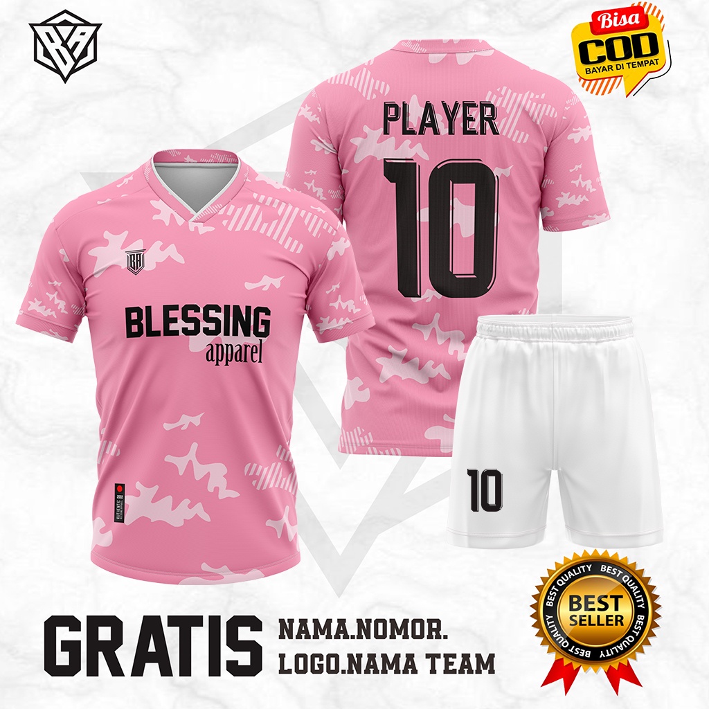 Jual JERSEY FUTSAL PINK//JERSEY SEPAK BOLA PRINTING//JERSEY VOLLY ...