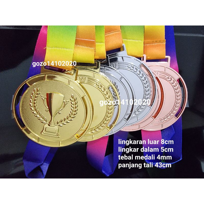 Jual MEDALI LOGAM PIALA BESAR UKURAN 8CM | Shopee Indonesia