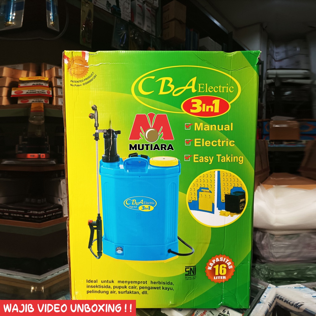 Jual Pompa Sprayer Elektrik CBA 3 in 1/ Elektrik & Manual/ Pompa Hama / Pompa Disinfektan ...