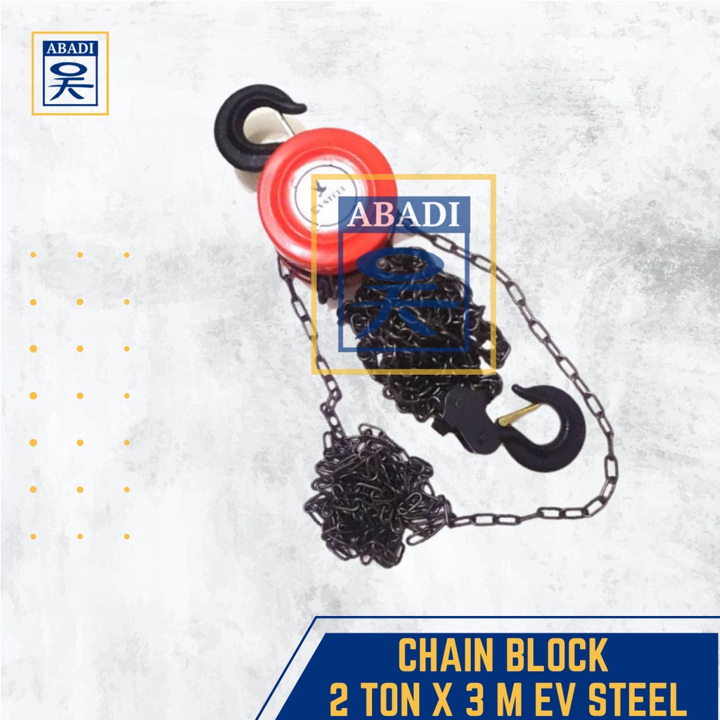 Jual CHAIN BLOCK 2 TON X 3 M EV STEEL | Shopee Indonesia