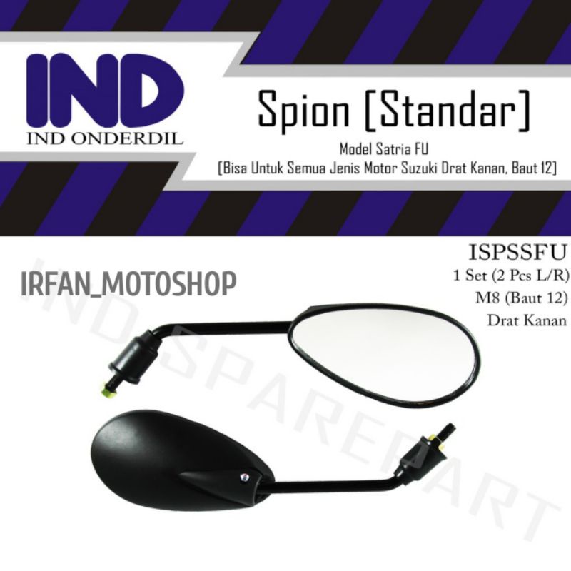 Jual Rabbit Kaca Spion Sepion motor model Suzuki Satria fu 150 Thunder ...