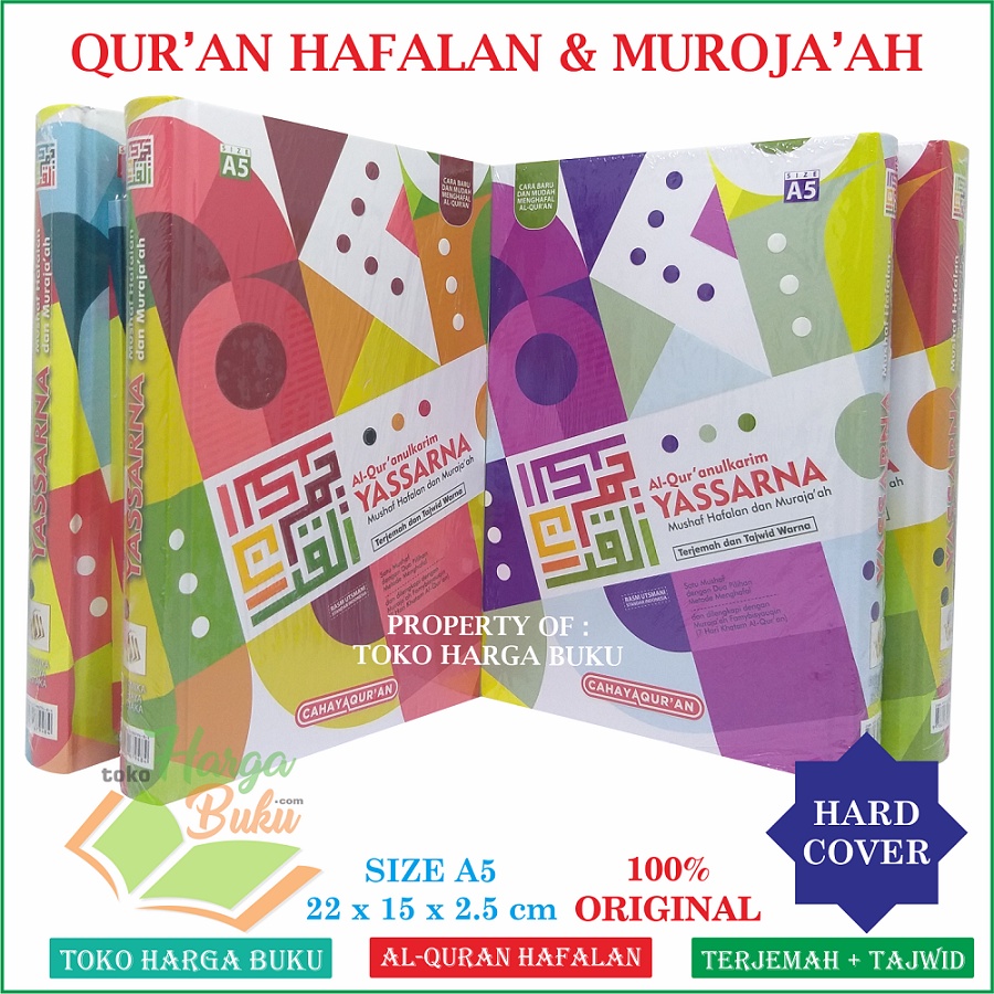 Jual Al-Quran Hafalan dan Muraja'ah YASSARNA A5 HC Terjemah dan Tajwid ...