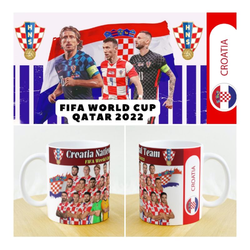 Jual Gelas Mug Timnas Kroasia Piala Dunia 2022 | Mug Gelas Cangkir Fifa ...