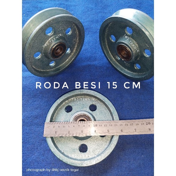 Jual roda besi 15 cm | Shopee Indonesia