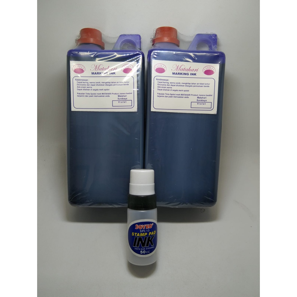 Jual Tinta karung isi 1liter warna hanya ungu/ Tinta Merk/ Tinta Karung ...