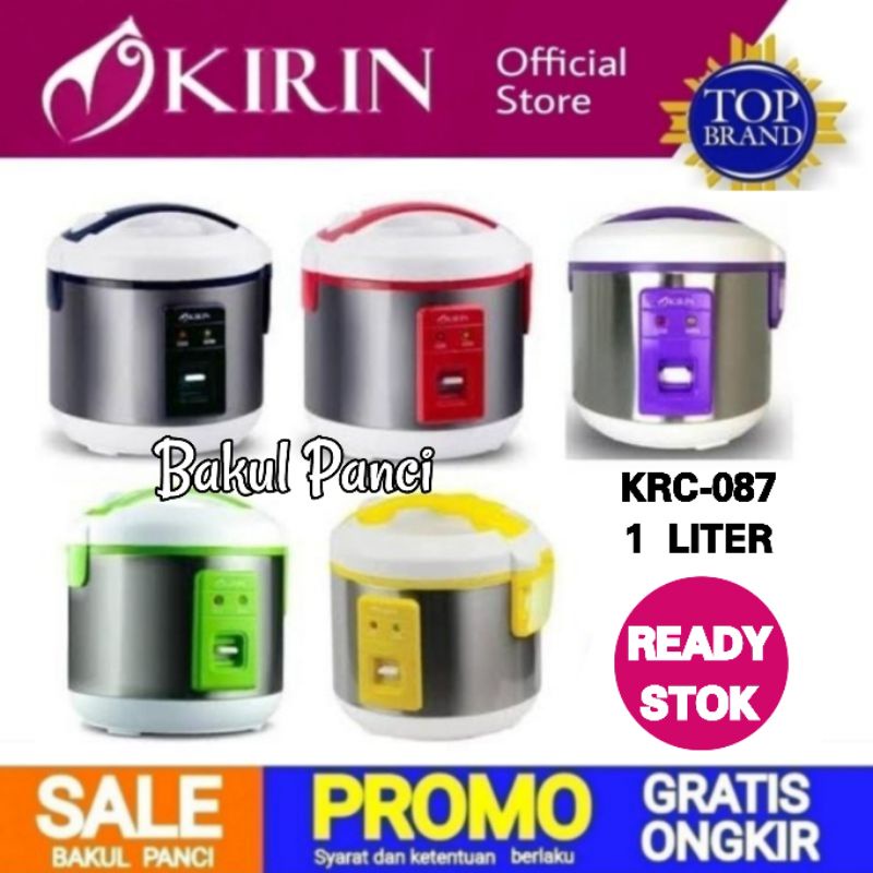 Jual KIRIN RICE COOKER 1 LITER KRC-087 MAGIC COM PENANAK NASI MINI KECIL TRAVEL | Shopee Indonesia