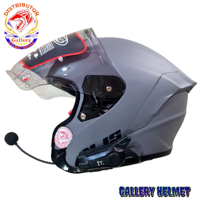 Jual HELM NJS KAIROZ + INTERCOM IT ( PAKET HELM + INTERCOM ) | Shopee ...