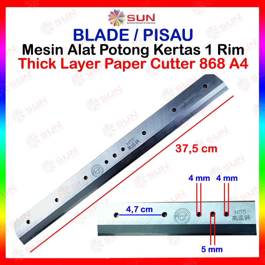 Jual Spare Part Mesin Potong Kertas 1 rim 858 / 868 A3 dan A4 - Blade / Pisau, Alas Potong ...