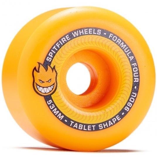 Jual Spitfire F4 Tablet Shape Orange 53mm 99D Skateboard Wheels ...