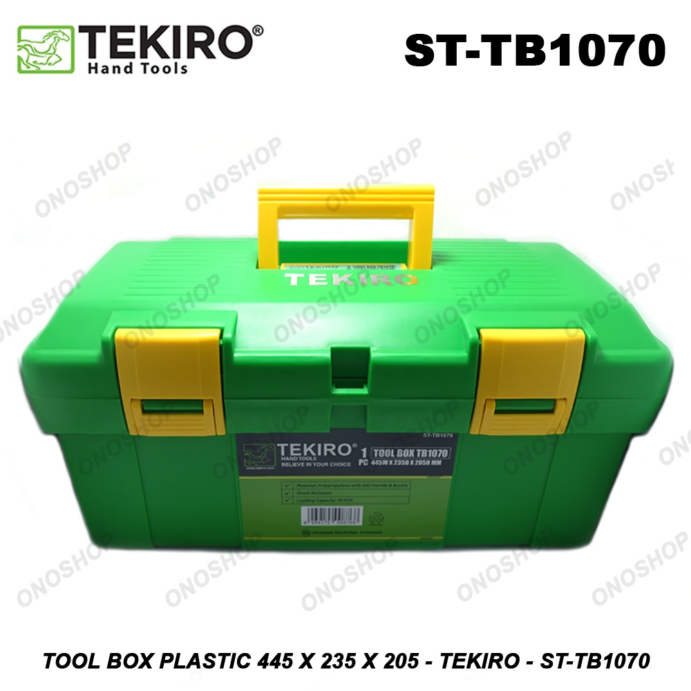 Jual Tool Box Plastic 445x235x205 mm - Tekiro - ST-TB1070 | Shopee Indonesia