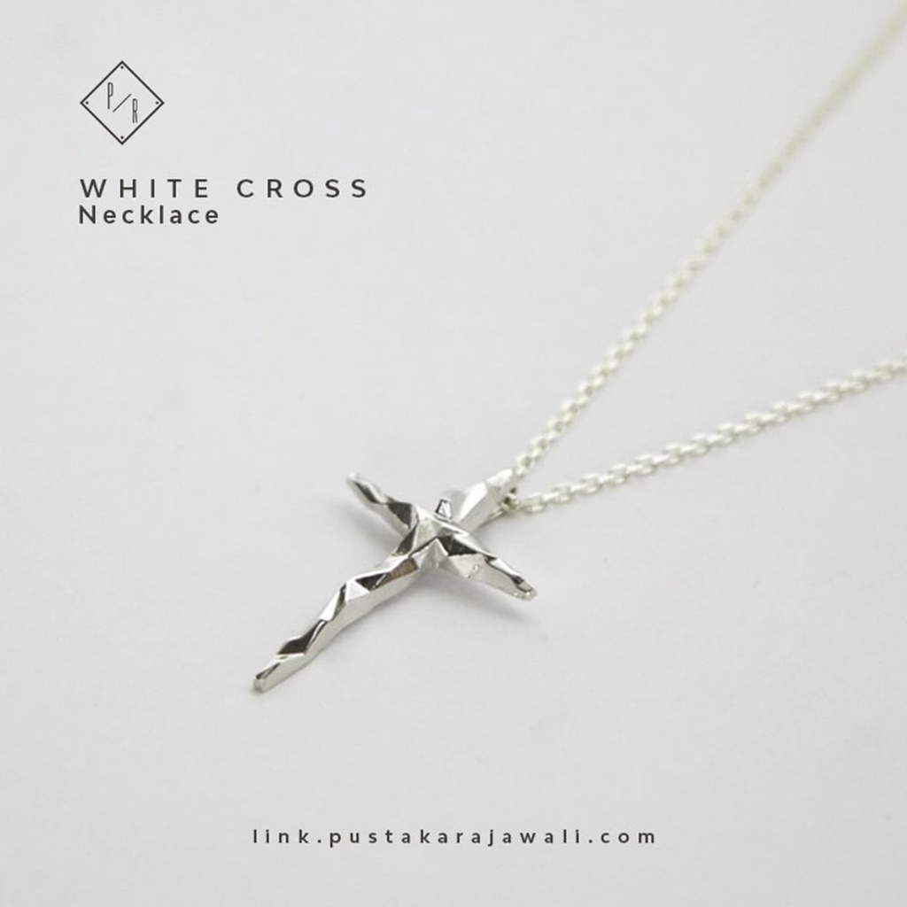 Jual White Cross Necklace | Shopee Indonesia