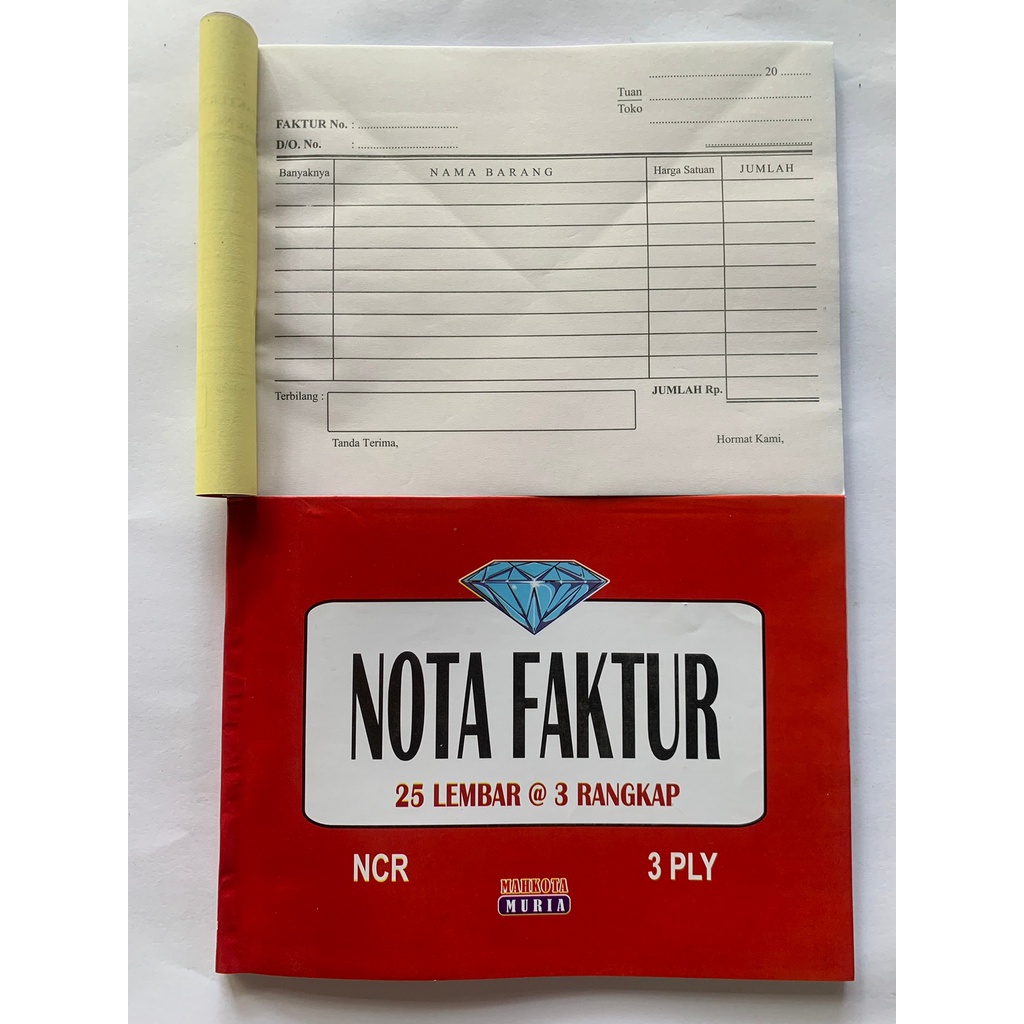 Jual Nota Faktur 3 Rangkap, Nota Bon Faktur Ukuran Besar | Shopee Indonesia