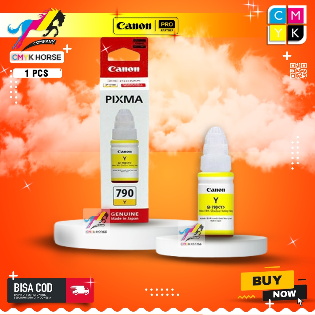 Jual Tinta printer canon pixma 790 YELLOW SERIES G1010 G2010 G1000 ...