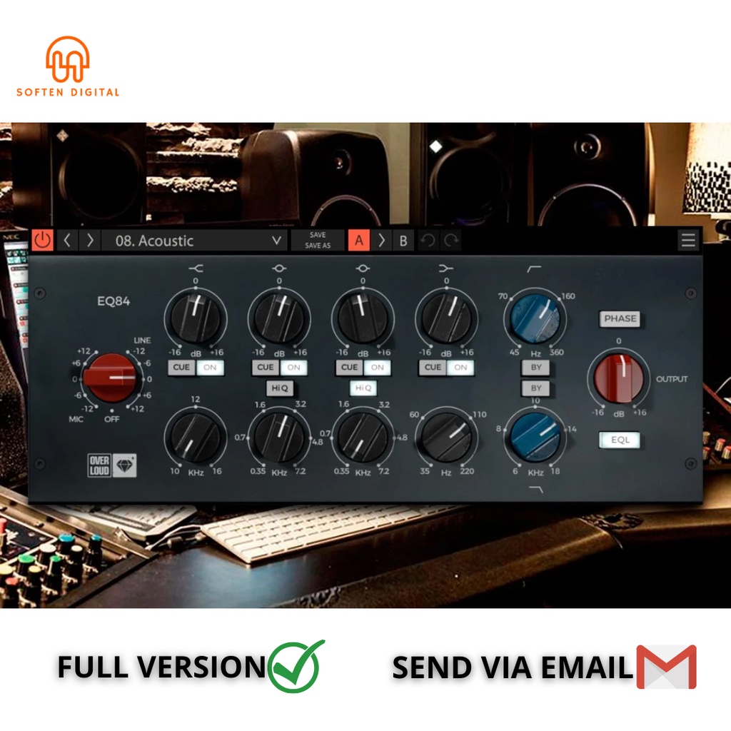 Jual Overloud GEM EQ84 v1 VST Plugin simulation of the most renowned ...
