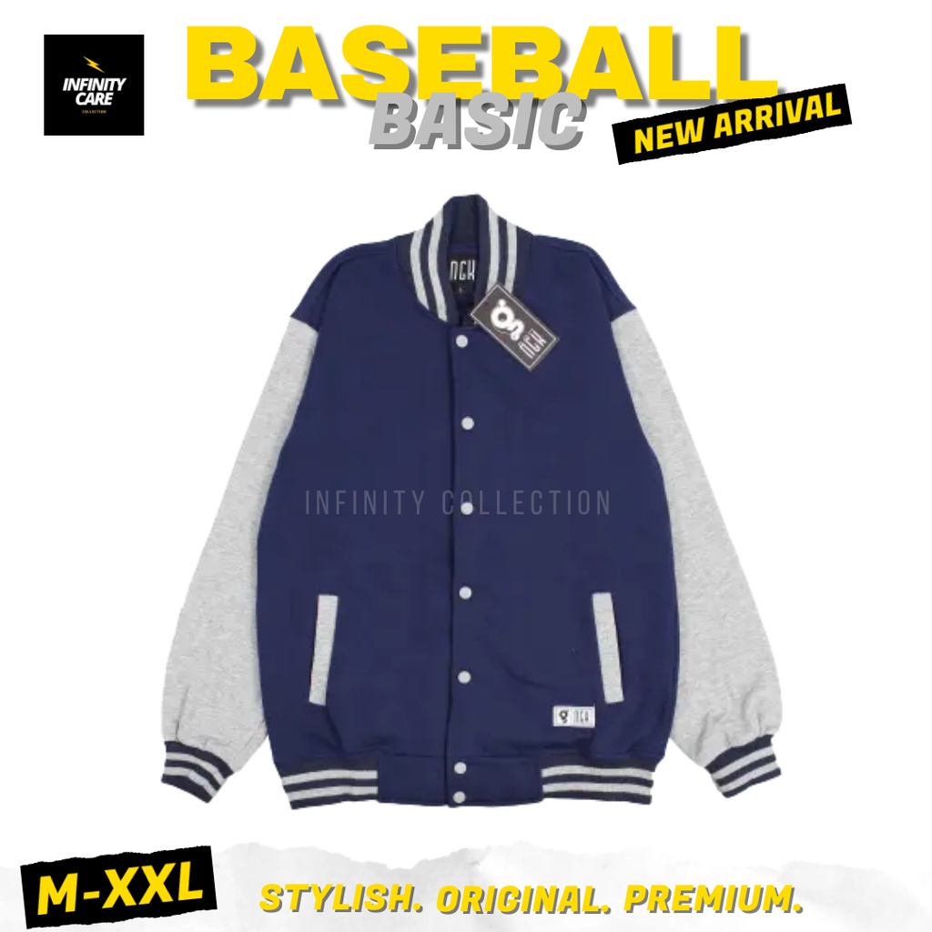 Jual Jaket Varsity Polos Baseball Vintage Pria Wanita Original NGK ...