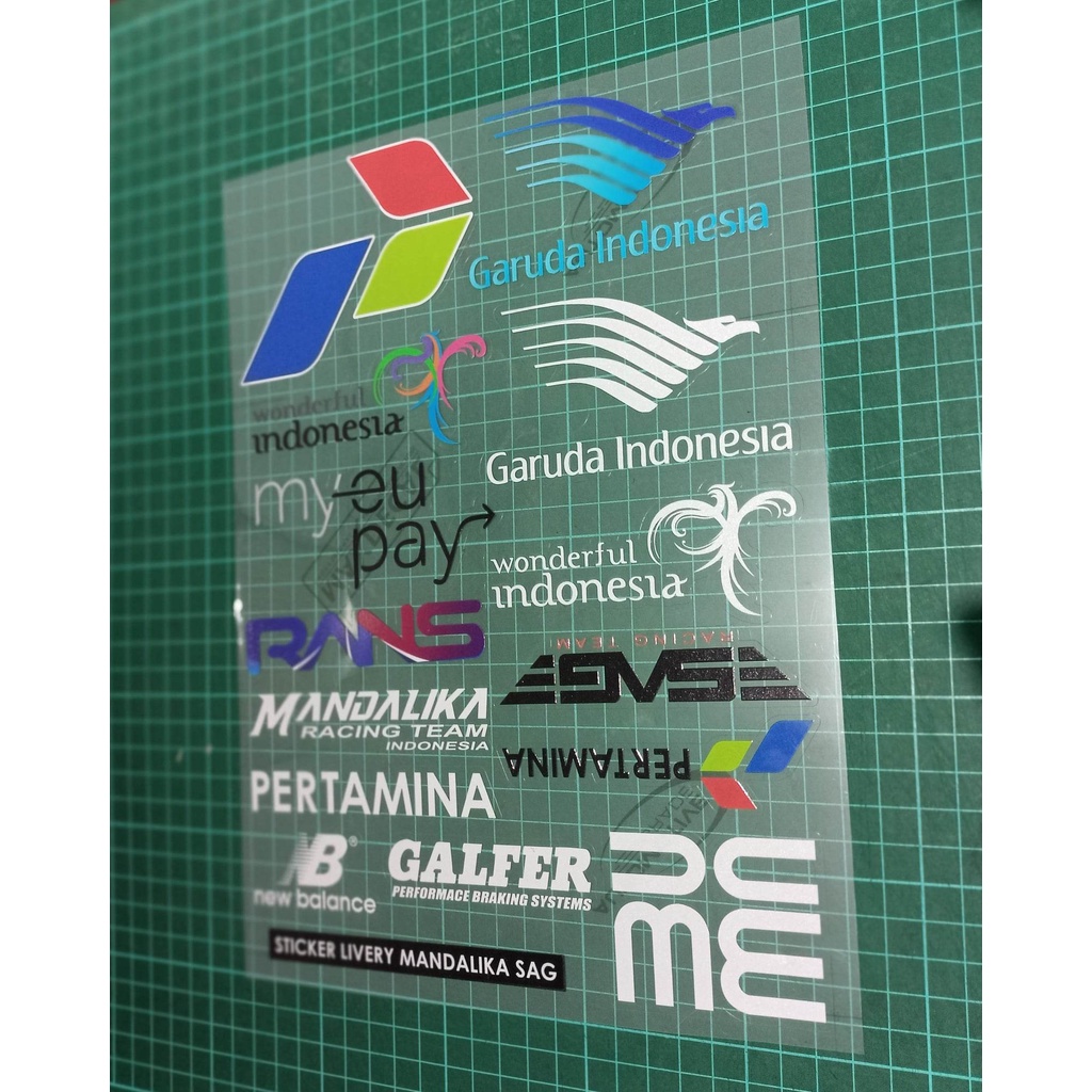 Jual STIKER SPONSOR MOTOGP / STICKER PACK MOTO GP / STICKER TRANSPARANT ...