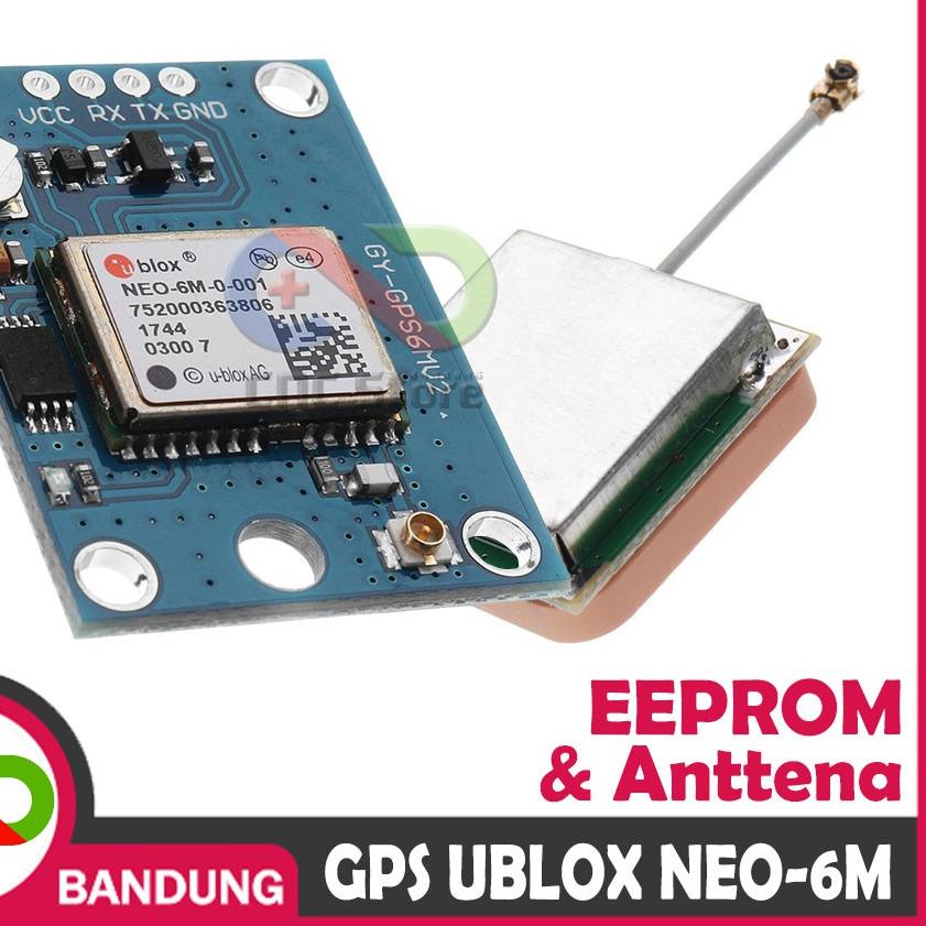 Jual limited STOCK!GPS UBLOX NEO-6M GY-NEO6MV2 WITH EEPROM & ANTENNA MODULE|RA5 | Shopee Indonesia