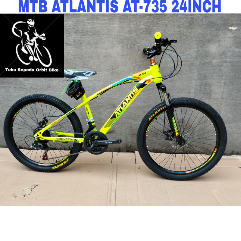 Jual Sepeda Gunung MTB Atlantis AT-735 24Inch Hi-ten stell | Shopee ...