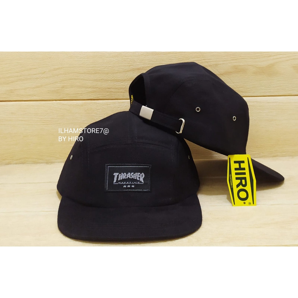 Jual [COD]Topi Snapback Bordir Thrsher Lima Panel New Model/Topi Hip ...