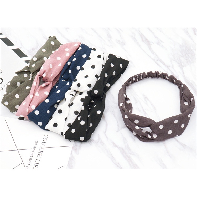 Jual Bando Korea Style Bandana Rajut Bendo Rambut Karet Elastis Fashion ...