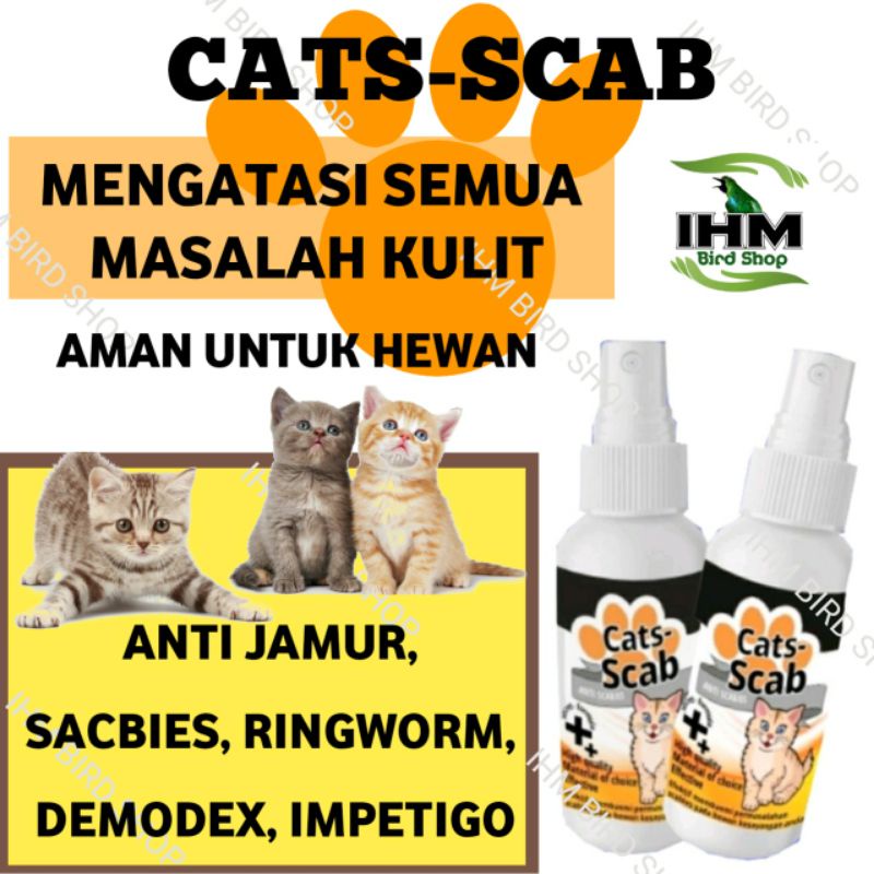 Jual IHM - Obat Anti Jamur Kucing Cats Scabs Infeksi Kulit Scabies Cat ...