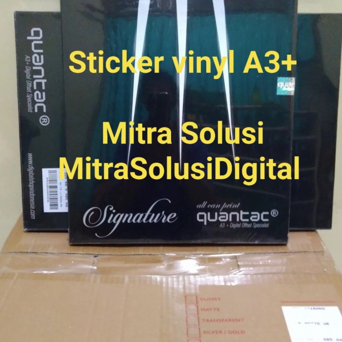 Jual Stiker Sticker Vinyl Matte / Doff A3 Plus Quantac 100 Lbr | Shopee ...