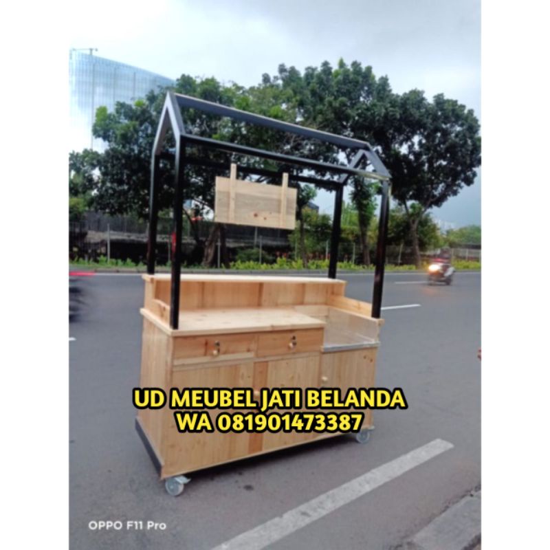 Jual gerobak bakso/ gerobak sosis/ gerobak minuman | Shopee Indonesia