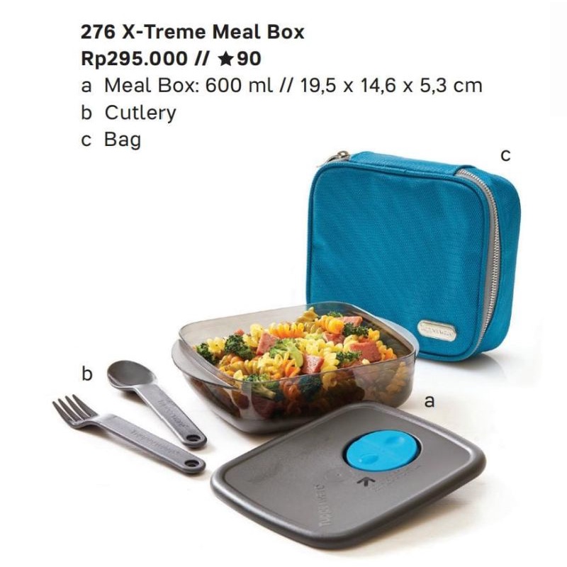 Jual XTreme Meal Box tempat bawa bekal tupperware | Shopee Indonesia