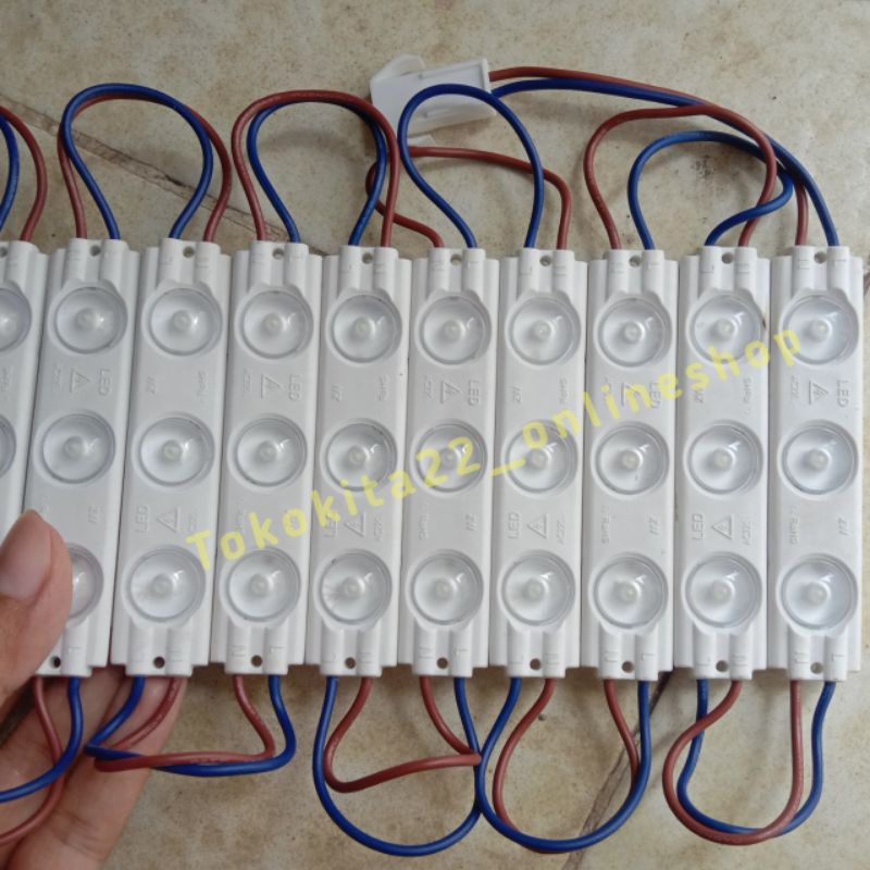 Jual Lampu Led Modul 3 mata besar 220V 2 watt Putih langsung colok listrik rumah | Shopee Indonesia