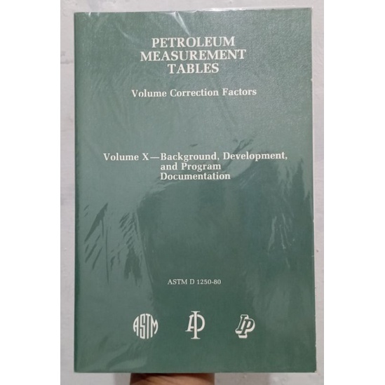 Jual ASTM Petroleum Measurement Tables Volume X | Shopee Indonesia