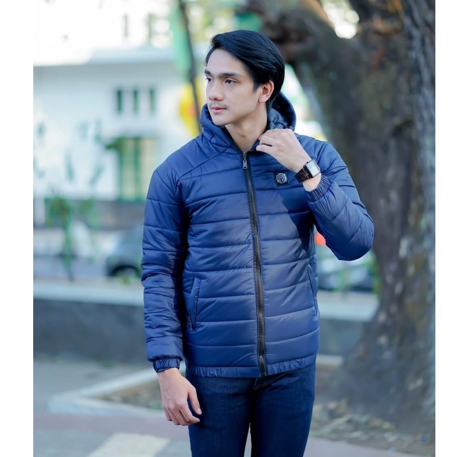 Jual Puffer Jaket Anti Air Tebal Jaket Pria wanita Waterproof Windproof ...