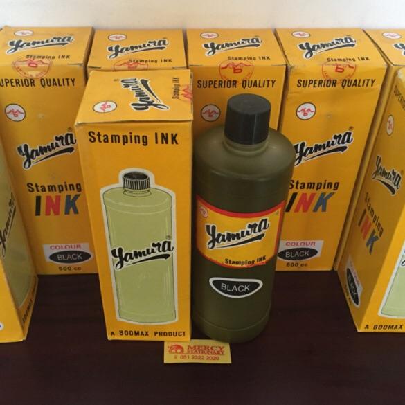 Jual Obral Baru Tinta Stempel Yamura 500 ml Biru dan Hitam Stamp Ink ...