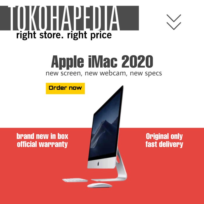 Jual Kpr Apple Imac 2020 Mxwt2 27" 5K 3.1Ghz 10Th-Gen Core I5 / 256Gb ...