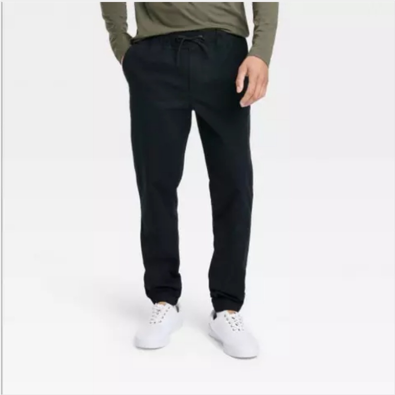 Jual Goodfellow & Co Athletic Fit Chino Jogger Pants Black Original ...