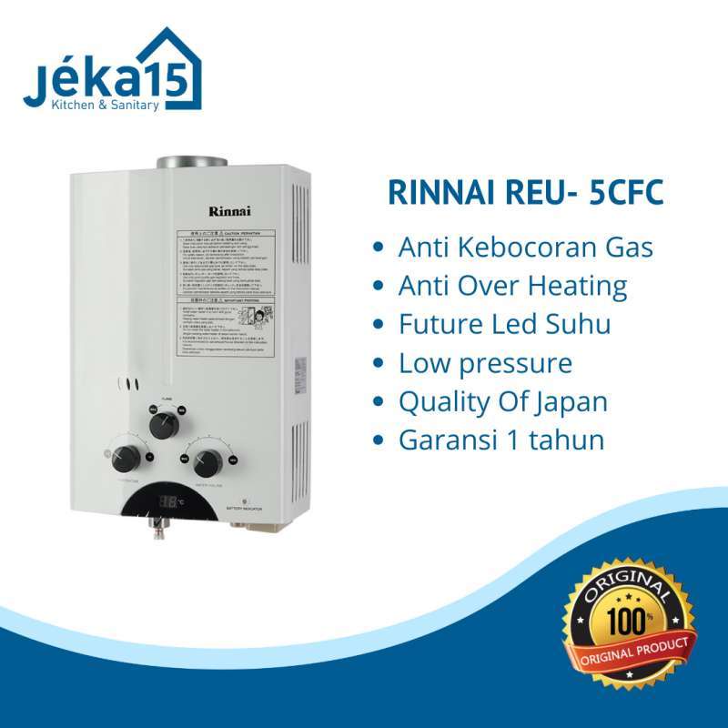 Jual RINNAI REU-5CFC WATER HEATER GAS | Shopee Indonesia