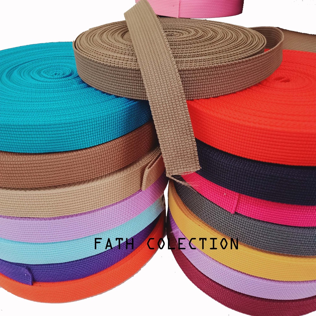 Jual TALI WEBBING 2.5 CM / TALI TAS / TALI WEBBING BISBAN TAS | Shopee Indonesia