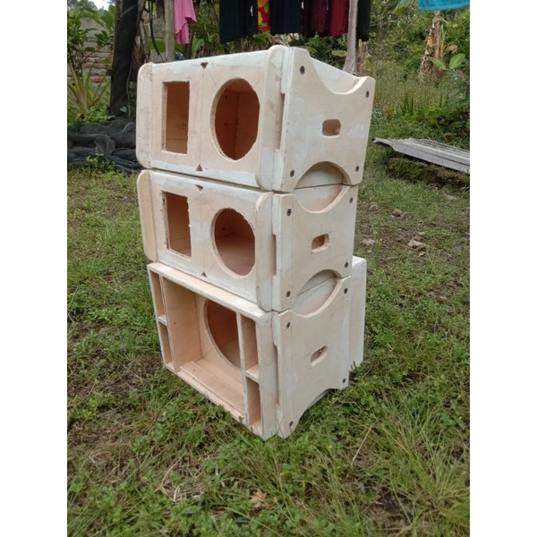 Jual (SATU PAKET) BOX MINIATUR line array 2BOX 4 in dan 2BOX 6 in ...