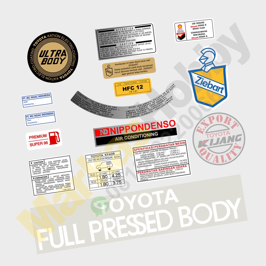 Jual Sticker Kijang Super Set | Shopee Indonesia