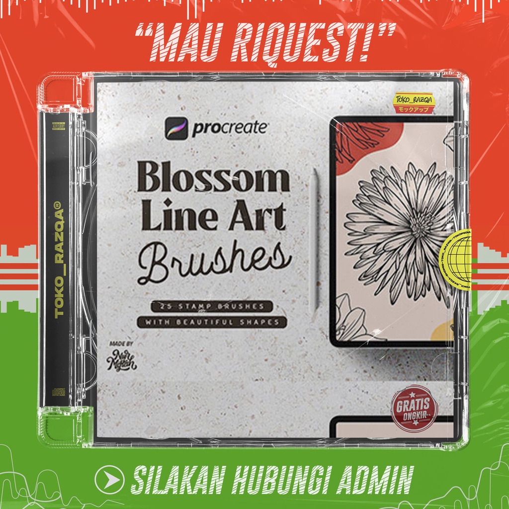Jual Procreate Blossom Line Art Brushes | Shopee Indonesia
