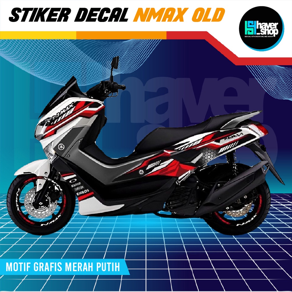 Jual Stiker Untuk Motor Decal Full Body Yamaha Nmax Grafis Merah Putih ...