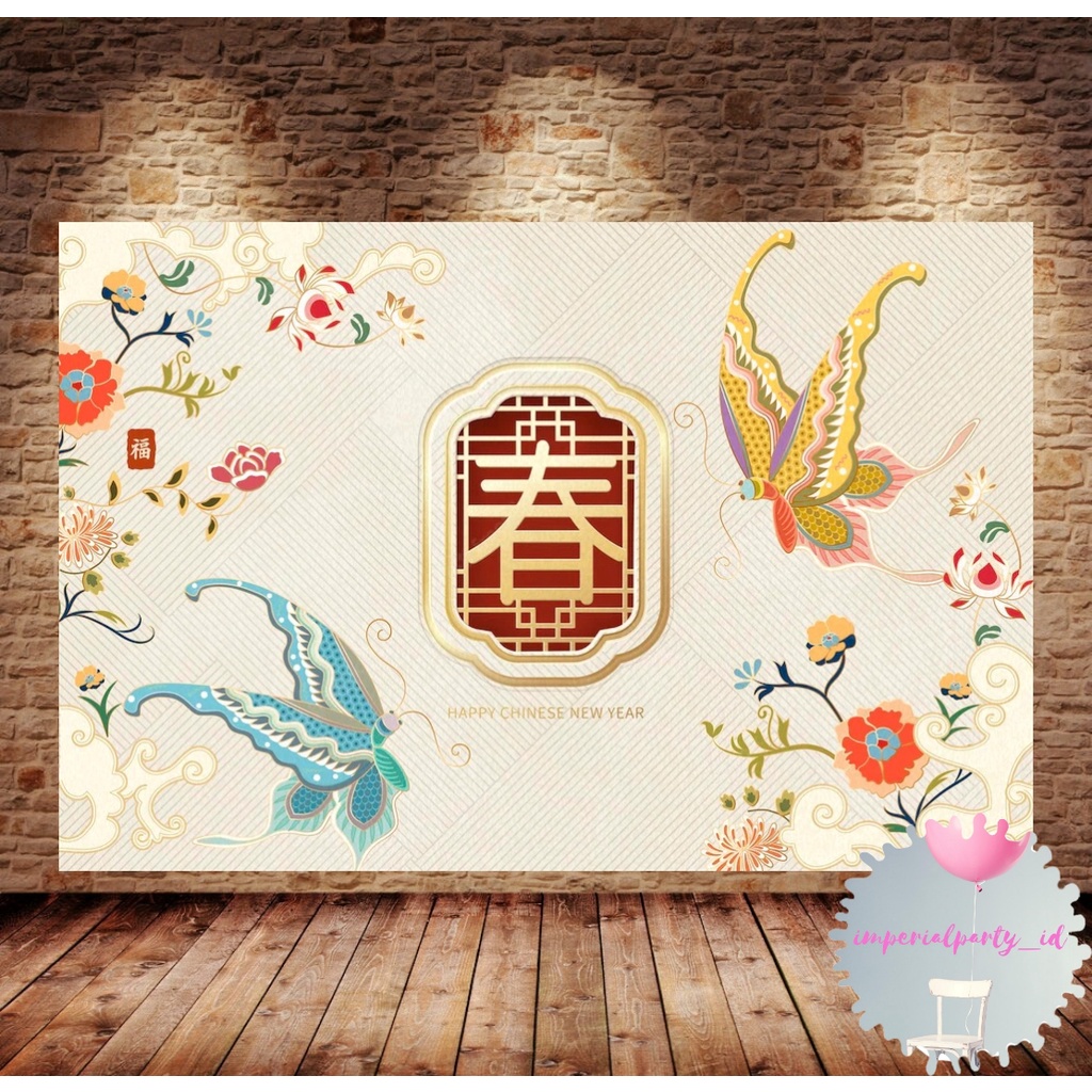 Jual Custom Backdrop Banner Spanduk Imlek Sincia Chinese New Year ...