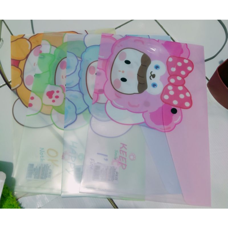 Jual Map Kancing / Map Buku Karakter ukuran.A4 | Shopee Indonesia