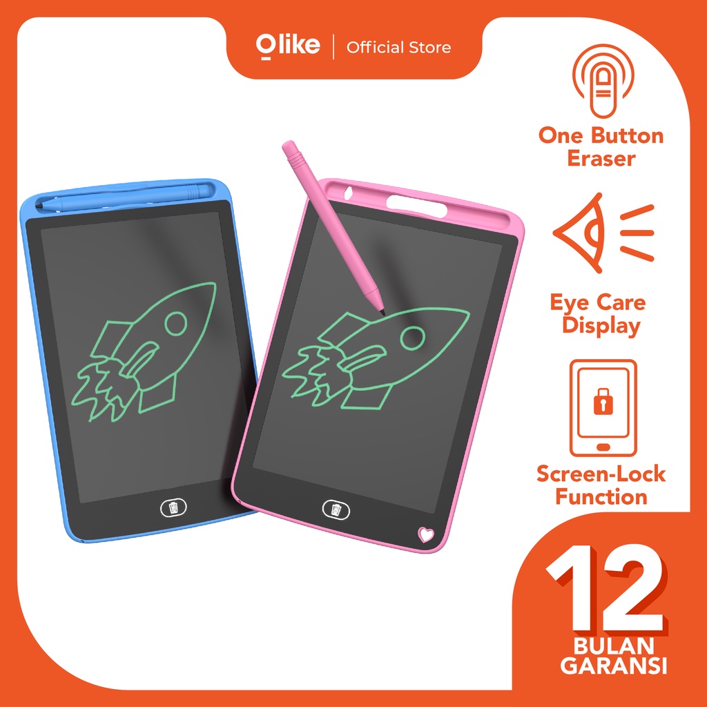Jual LCD DRAWING Olike LCB2 Papan Tulis Writing Tablet 8.5" Eye Care ...